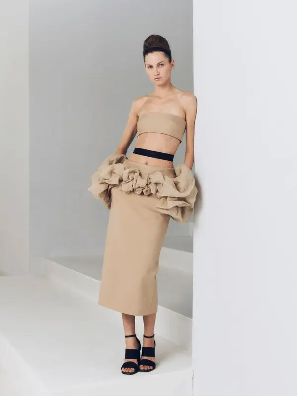 Max Mara Bandeau Bra In Stretch Viscose