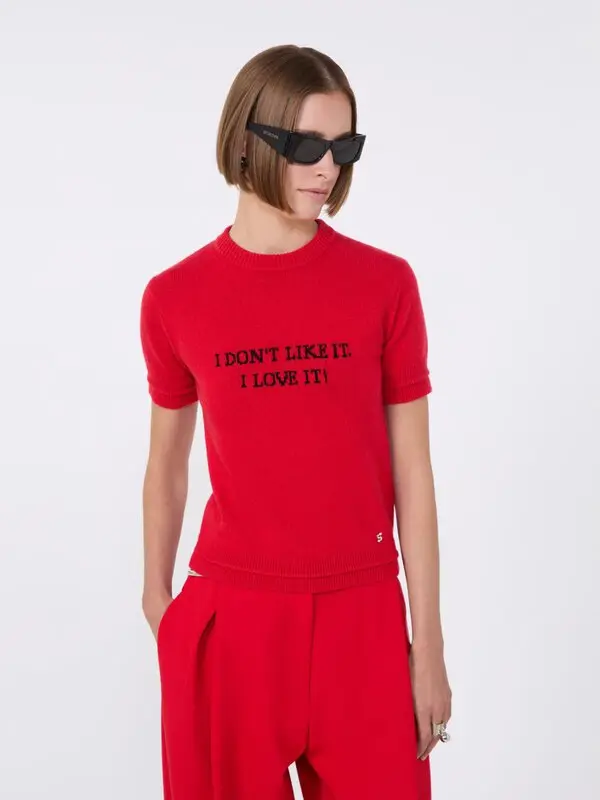 Max Mara Wool & Cashmere Knit T-shirt