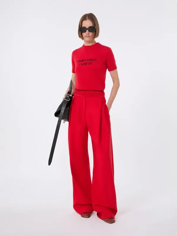 Max Mara Wool & Cashmere Knit T-shirt