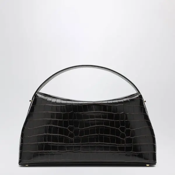 TOTEME Dark Crocodile-embossed Leather Everyday Bag