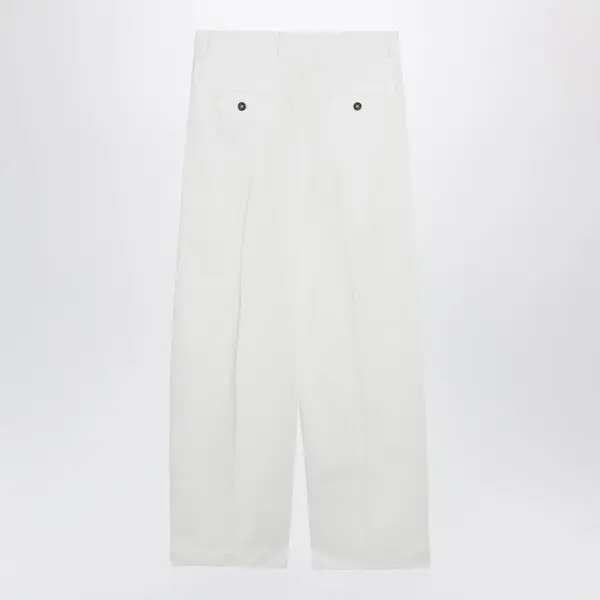 TOTEME Single Pleat Organic Cotton Trousers