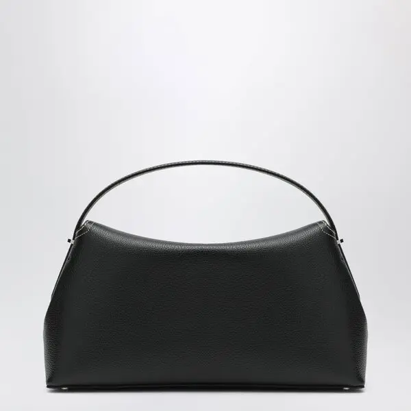 TOTEME Grained Leather Handbag With Silver Tone T Lock Closure