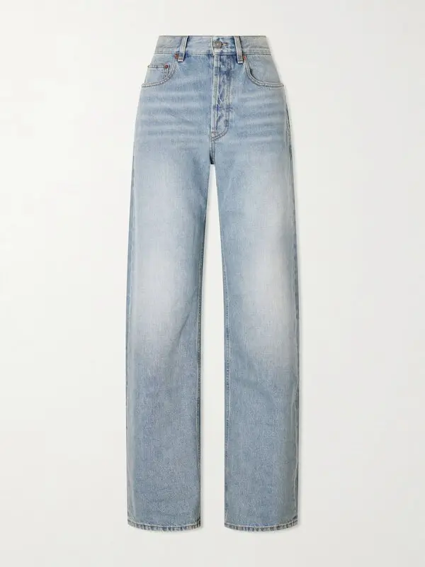Saint Laurent Neo 90s High-rise Straight-leg Jeans - Blue