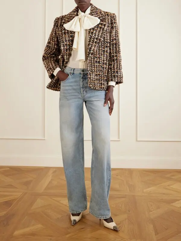 Saint Laurent Neo 90s High-rise Straight-leg Jeans