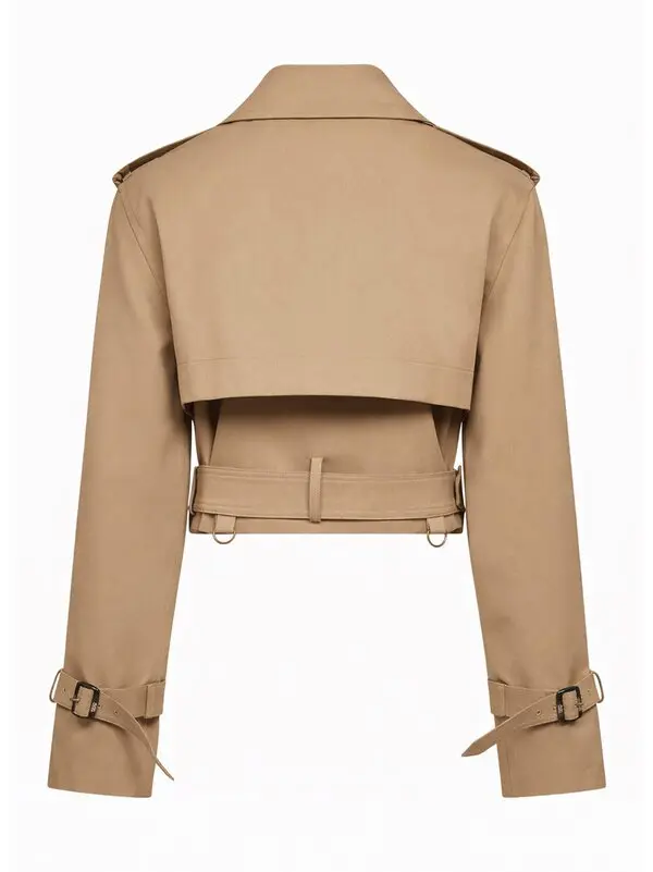 SELF-PORTRAIT Cropped Trench Jacket