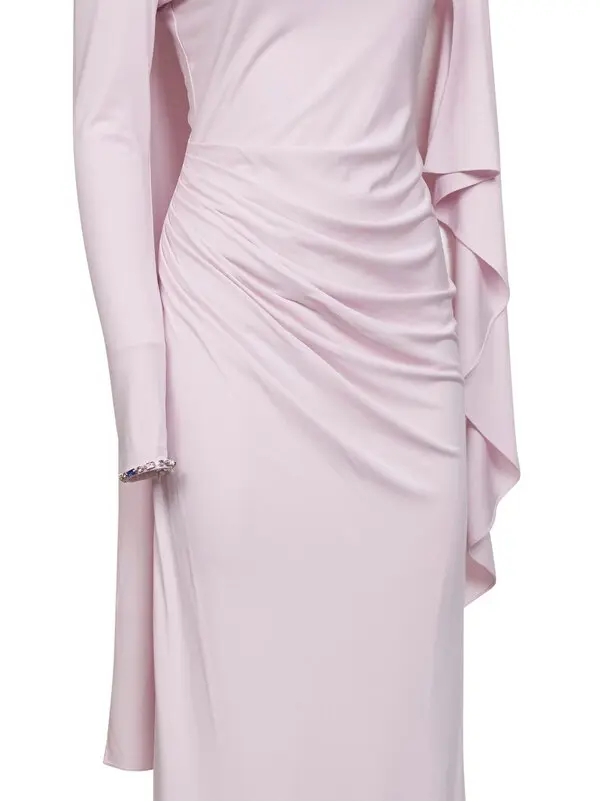 SELF-PORTRAIT Draped Maxi Dress