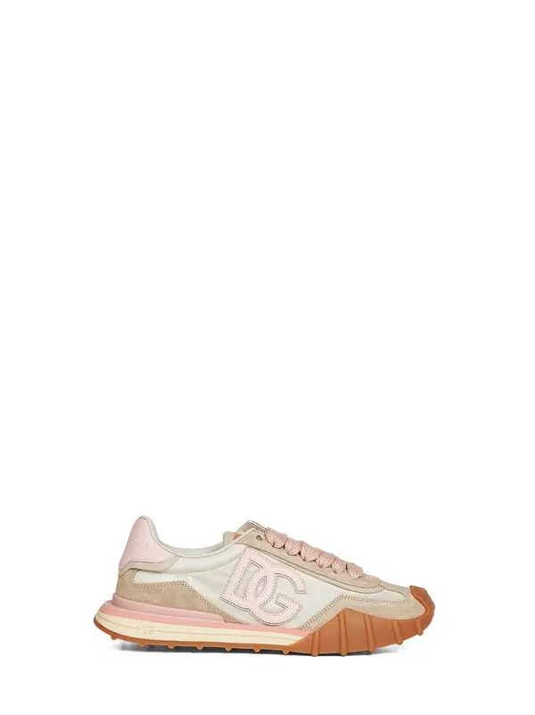 Dolce & Gabbana Mesh And Suede Dg Athletic Sneakers - Multicolor
