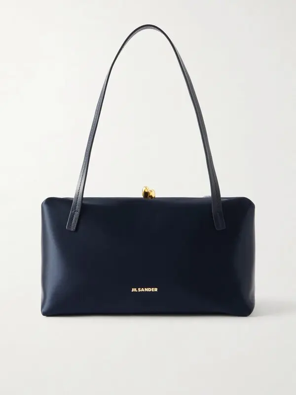 JIL SANDER Goji Pillow Satin Shoulder Bag - Blue