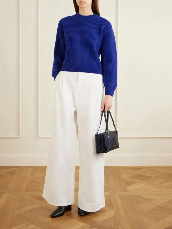 JIL SANDER Goji Pillow Satin Shoulder Bag - Blue