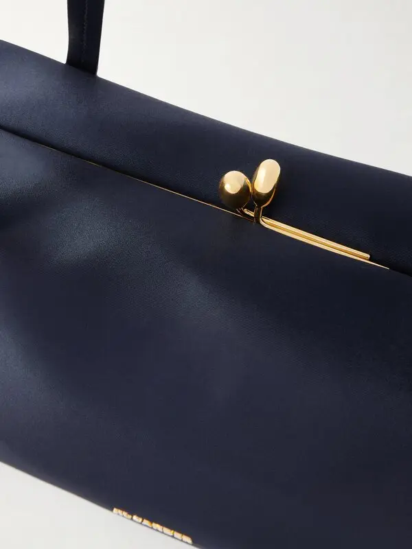 JIL SANDER Goji Pillow Satin Shoulder Bag - Blue