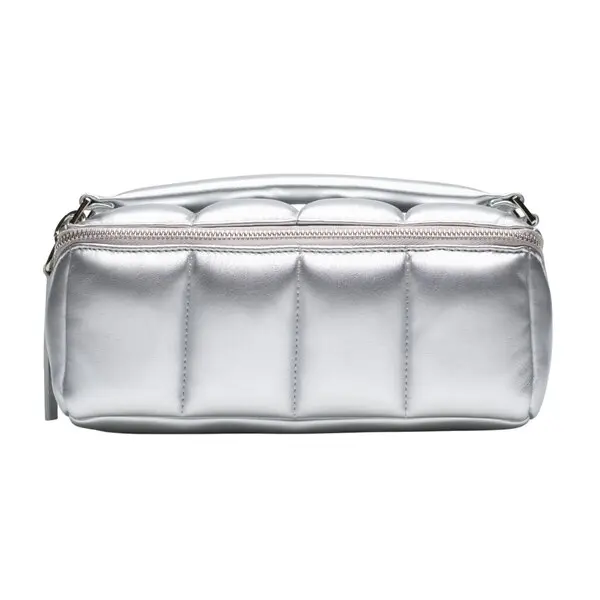ESTETIKA Quilted Vegan Leather Makeup Bag With Tone Hardware
