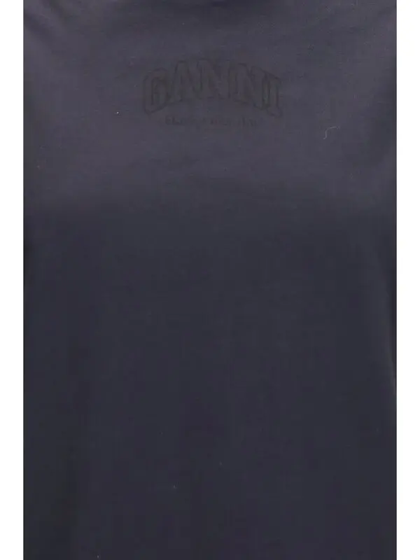 GANNI Logo Crewneck T-shirt - Black
