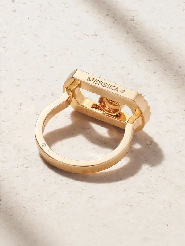 Messika 18 Karat Rose Diamond Ring - Gold