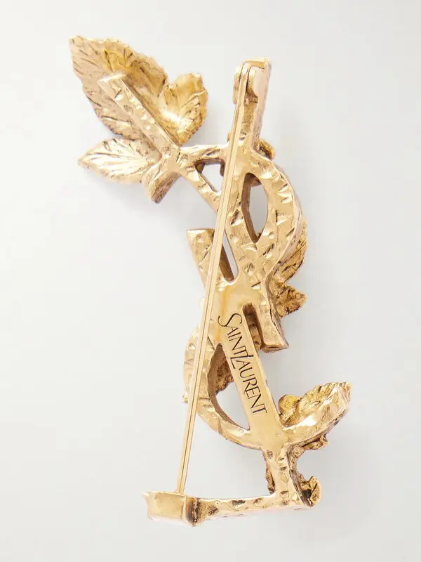 Saint Laurent Cassandre Hydrangea Brooch