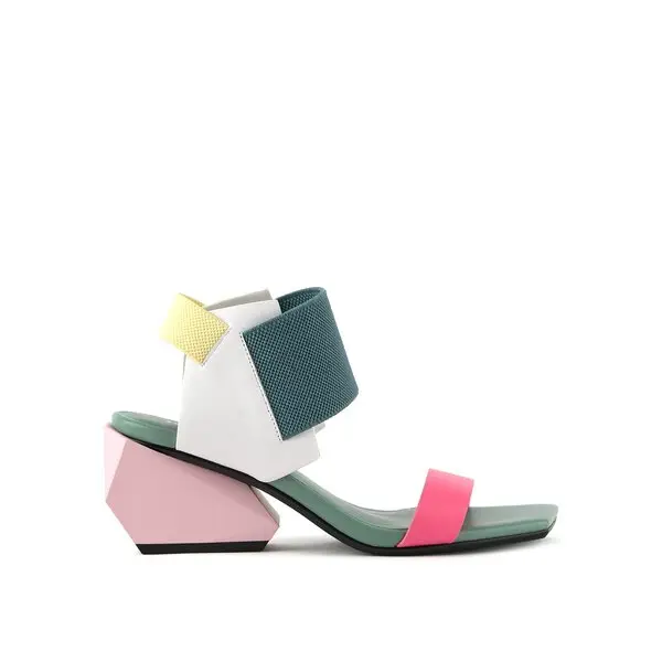 United Nude Green / Pink Ricky Sandal Mid Future Mix - Green/pink
