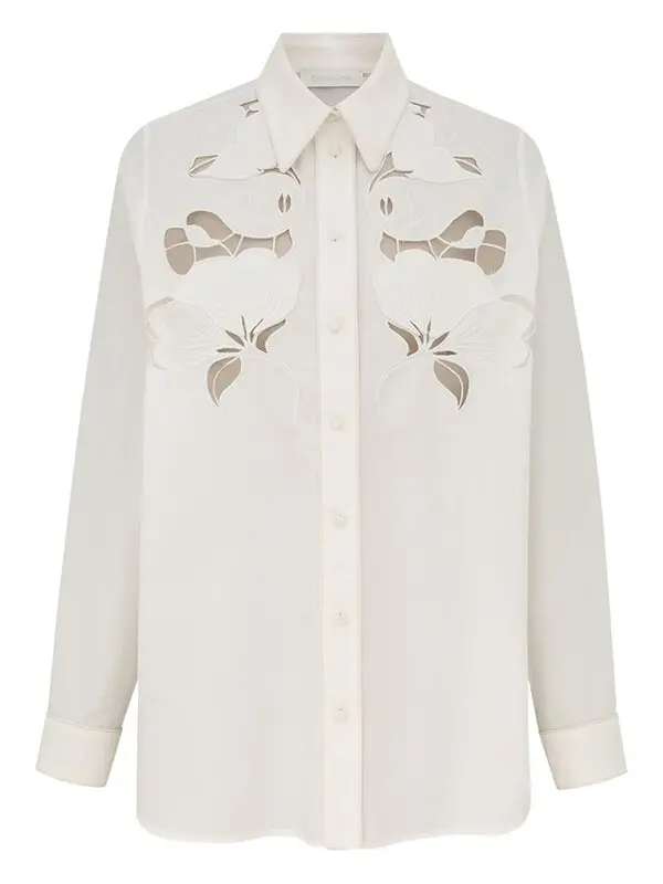 Zimmermann Daylight Embroidered Cotton Shirt - Multicolor