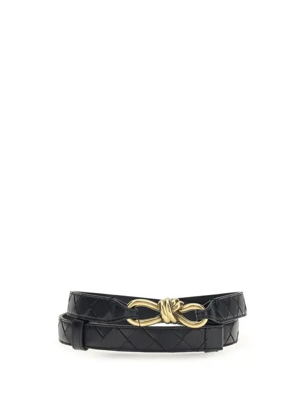 Bottega Veneta Andiamo Belt - Black