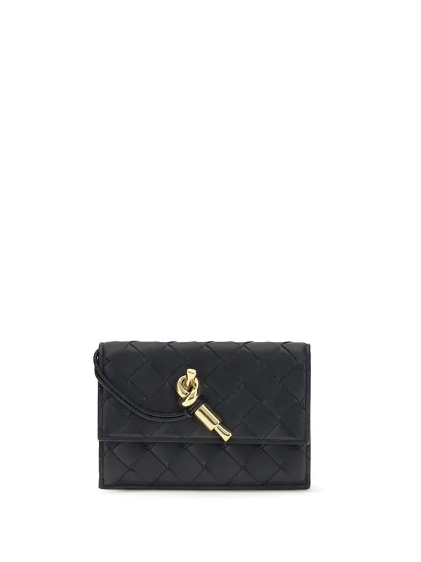 Bottega Veneta Knot Card Holder - Blue