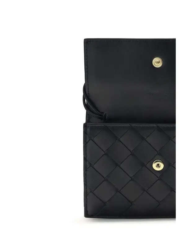 Bottega Veneta Knot Card Holder - Blue