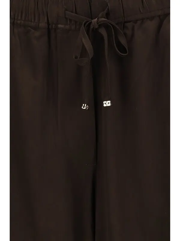 GANNI Satin Drawstring Pants