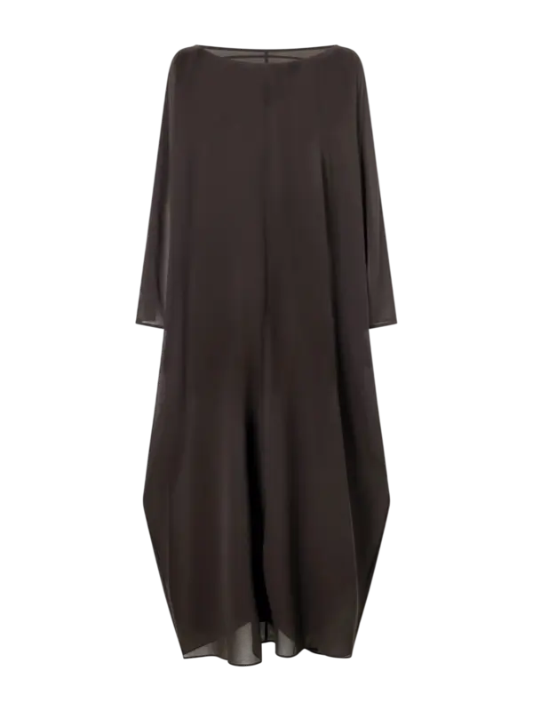 Staud Nour Open-back Chiffon Maxi Dress - Brown