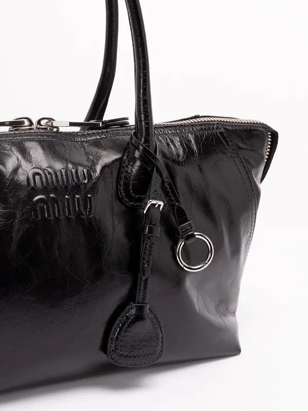 Miu Miu Shiny Leather Top Handle Bag