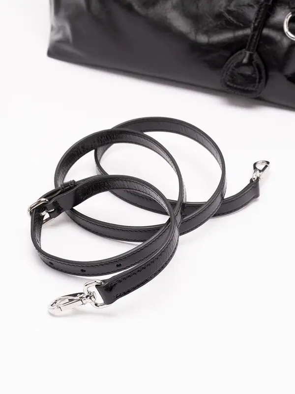 Miu Miu Shiny Leather Top Handle Bag