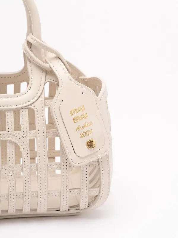 Miu Miu Leather Basket Bag