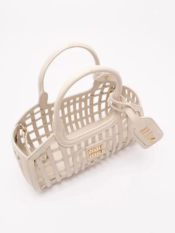Miu Miu Leather Basket Bag