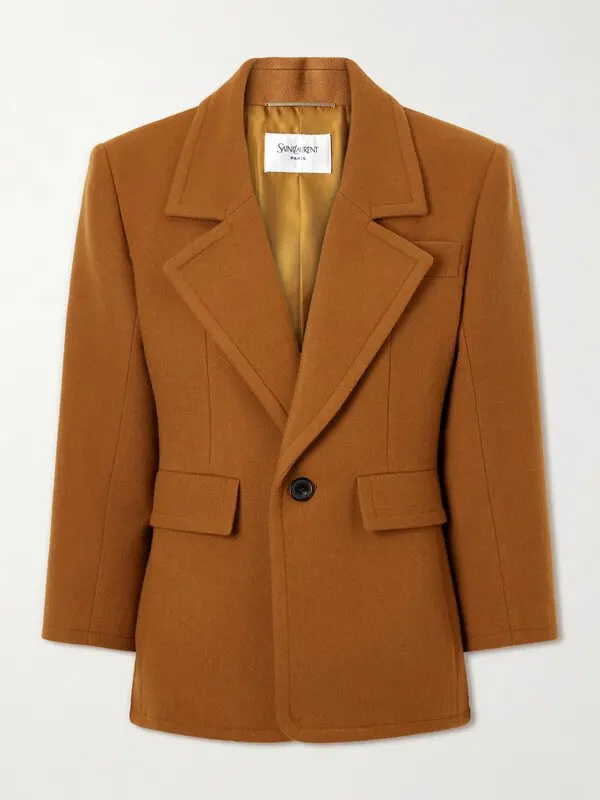 Saint Laurent Brushed Wool Blazer