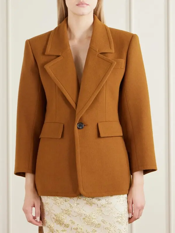 Saint Laurent Brushed Wool Blazer