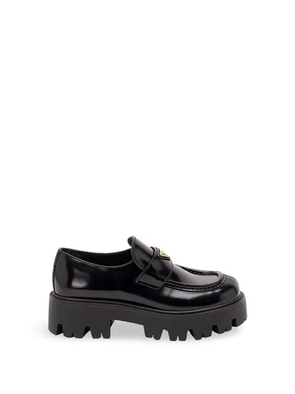 Prada Brushed Leather Loafers - Multicolor