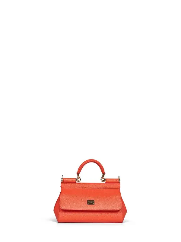 Dolce & Gabbana Dauphine Calf Leather Mini Sicily Handbag - Multicolor