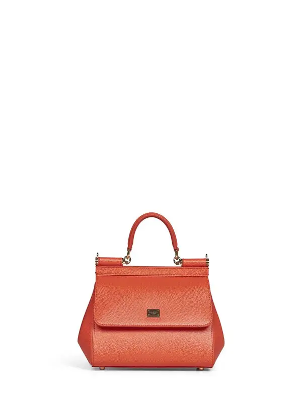 Dolce & Gabbana Dauphine Calf Leather Small Sicily Handbag - Multicolor