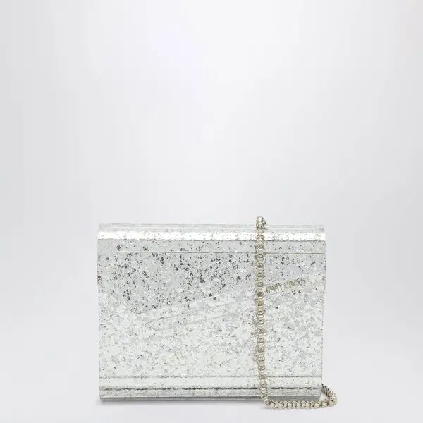 JIMMY CHOO Candy Clutch - Silver