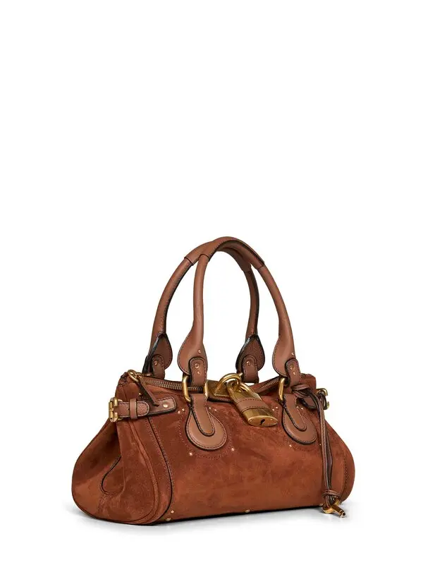 Chloé Paddington Suede Handbag - Multicolor