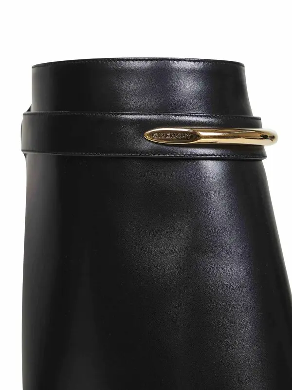 Givenchy Wedge Ankle Boots With Gold Tone Detail