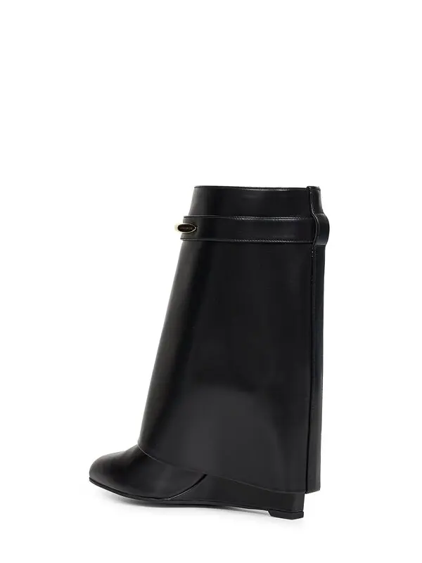 Givenchy Wedge Ankle Boots With Gold Tone Detail - Multicolor