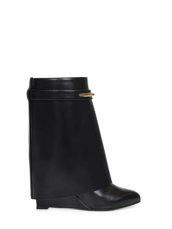 Givenchy Wedge Ankle Boots With Gold Tone Detail - Multicolor