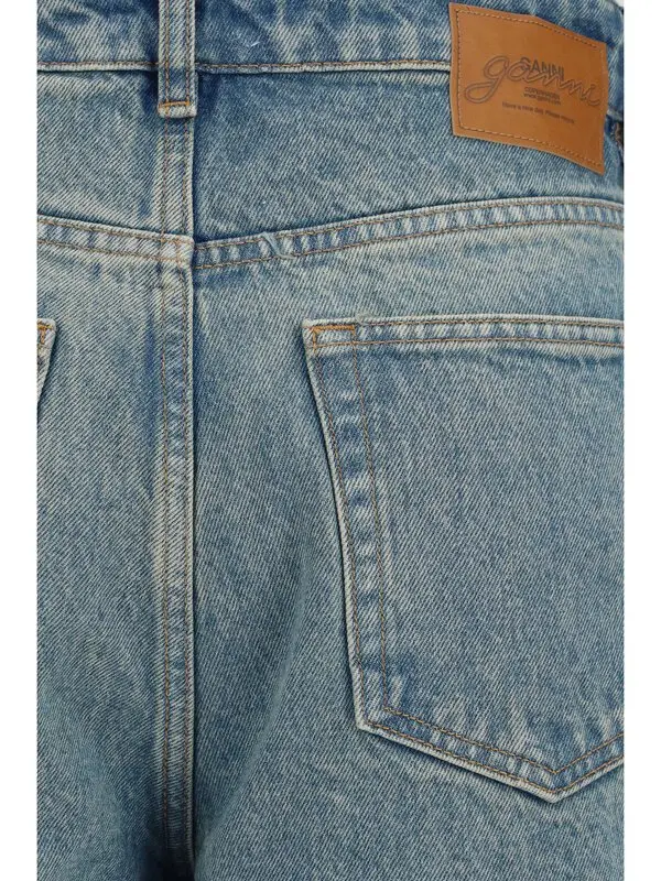 GANNI Stary Rigid Denim Jeans - Blue