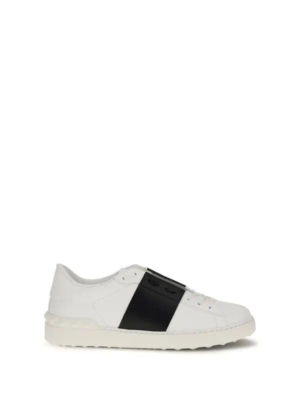 Valentino Garavani Open Sneakers In Vitello Tecnic Calfskin - Multicolor
