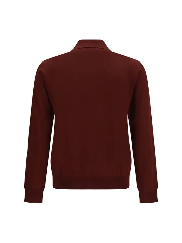 Valentino Garavani Long-sleeve Wool Polo With Vlogo - Multicolor