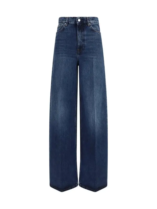 TOTEME High-waisted Wide-leg Denim Jeans - Blue