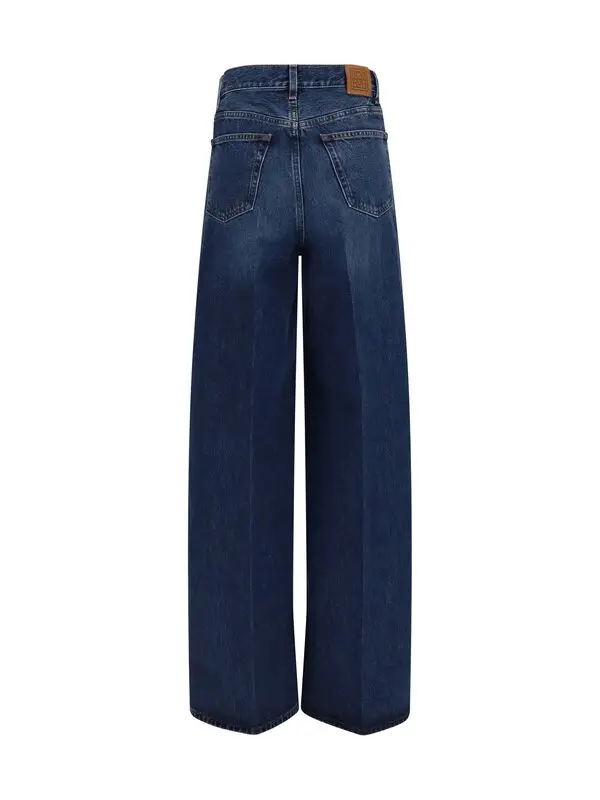 TOTEME High-waisted Wide-leg Denim Jeans - Blue