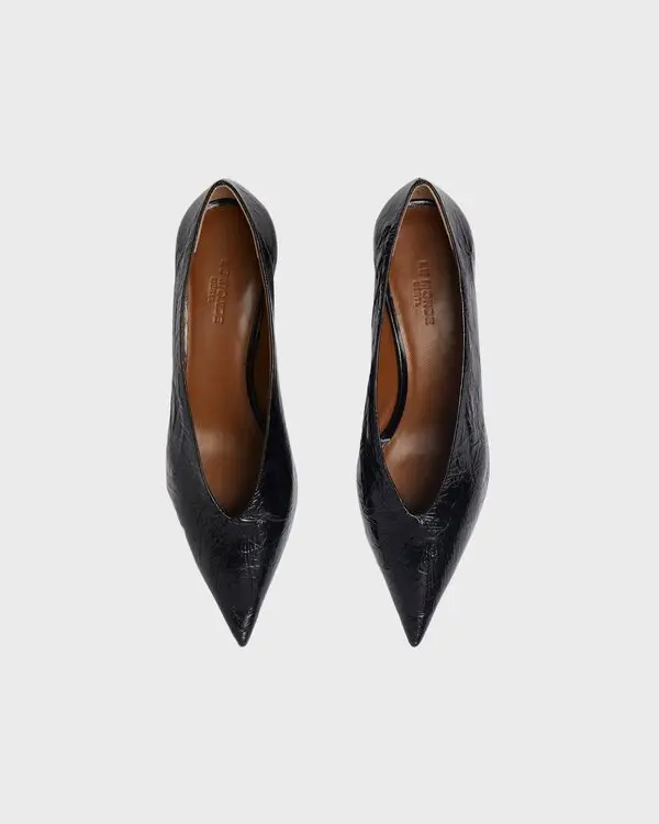 Le Monde Beryl Babouche Kitten Heel Pumps - Black