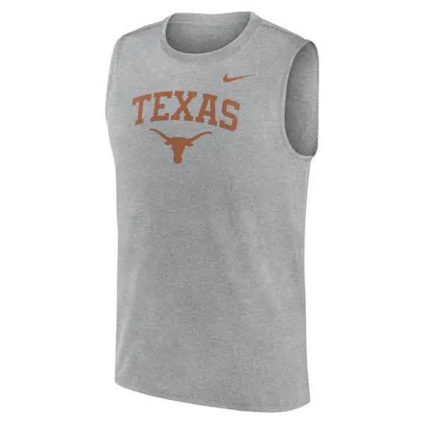 Nike Texas Primetime Arch Legend Dri-fit College Muscle Tank Top - Grey