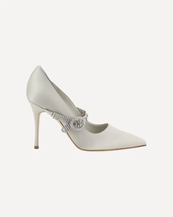 Manolo Blahnik Hamedi Embellished Stiletto Pumps