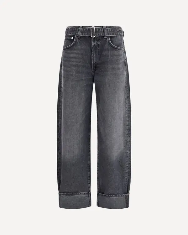 AGOLDE Cuffed Taper Wide Jeans