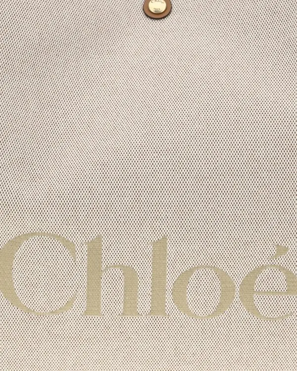 Chloé Large Carry Tote Bag - Beige