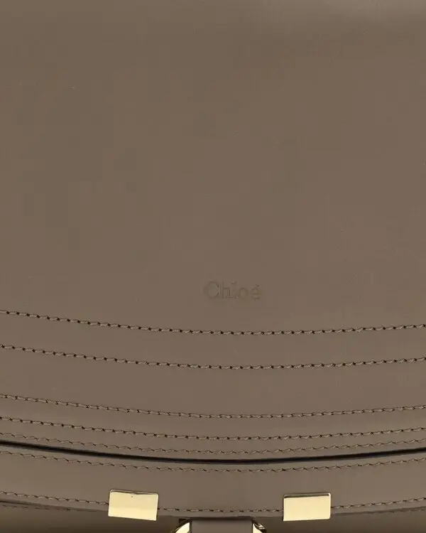 Chloé Marcie Shoulder Bag - Beige
